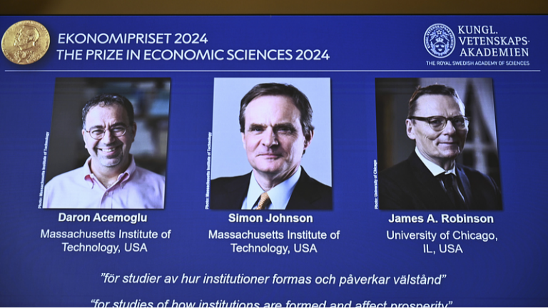 Acemoglu, Johnson, and Robinson Win 2024 Nobel Prize in Economics for Work on Institutions ...