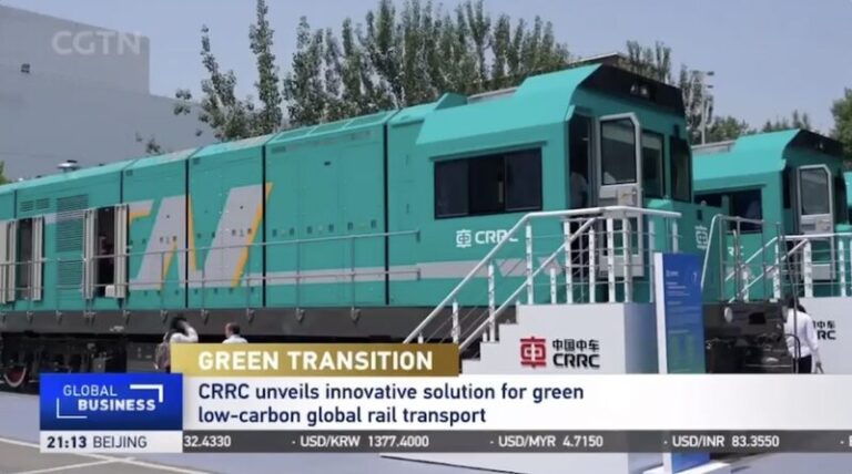 CRRC Unveils Seven New Energy Locomotives for Global Green Rail ...