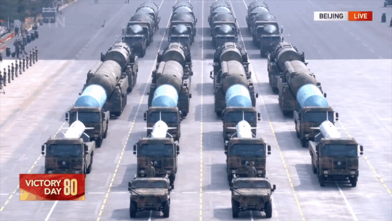 China Unveils Next-Gen Hypersonic Weapons in Military Parade - Khabar Asia