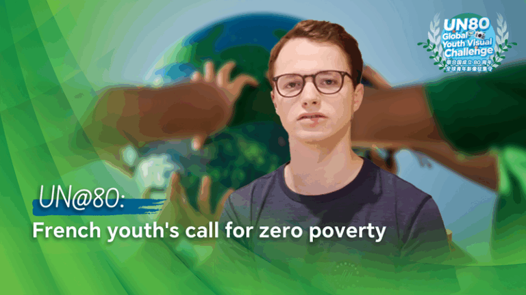 French Youth Advocate Zero Poverty at UN@80 Campaign - Khabar Asia