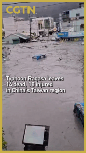 Typhoon Ragasa Claims 14 Lives in Taiwan Region, Triggers Floods ...