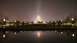 Dayan Pagoda Illuminates Xi’an as 2026 Approaches - Khabar Asia