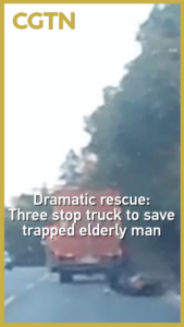 Heroic Motorists Rescue Elderly Man Trapped Under Truck in Hunan ...